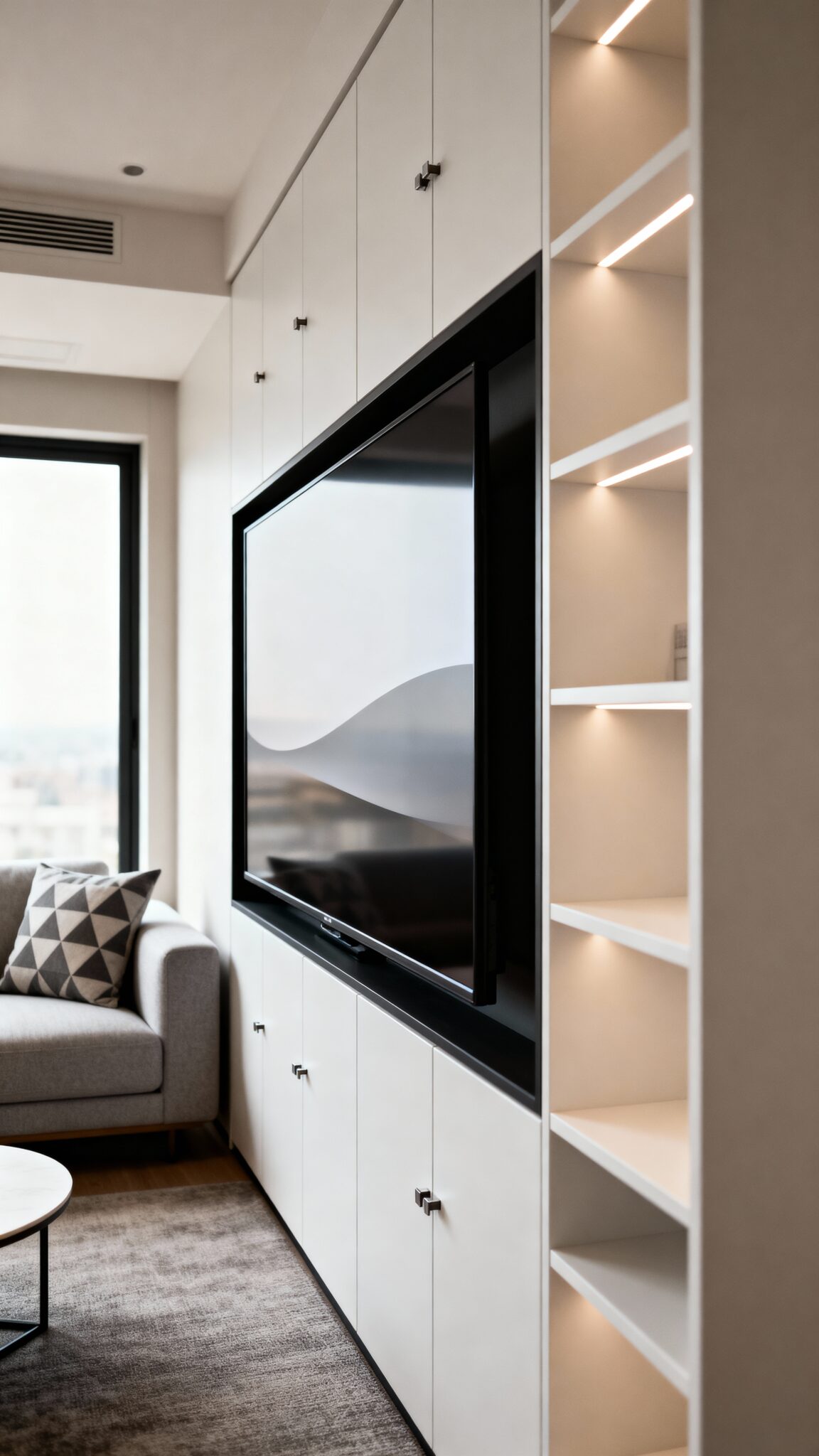 13 Unique Small Living Room TV Wall Design Ideas That Save Space – Life ...