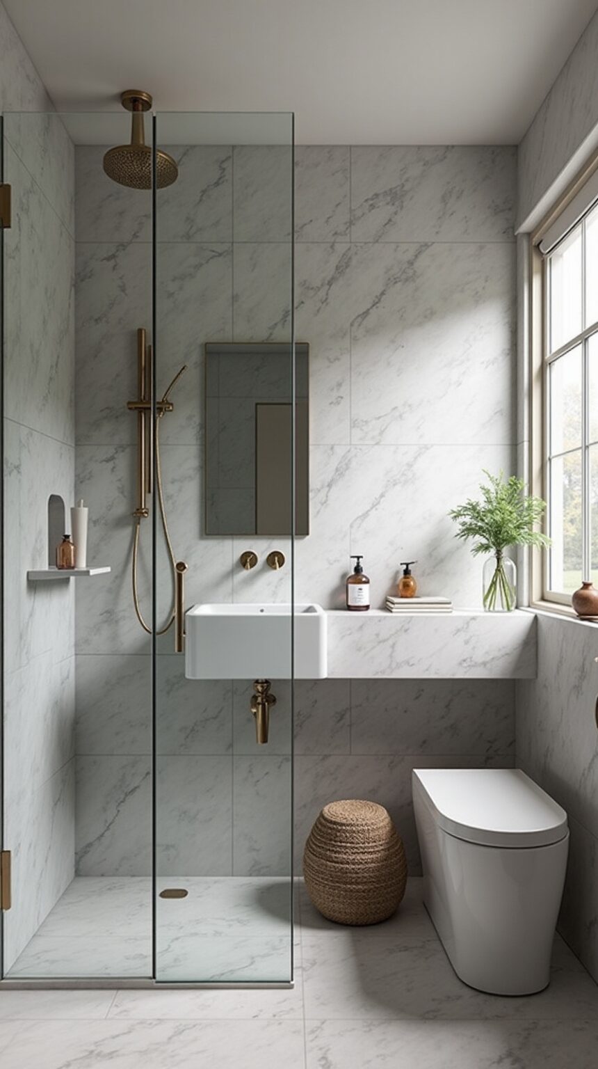 14 Unique Small Bathroom Door Ideas That Save Space – Life With Hana