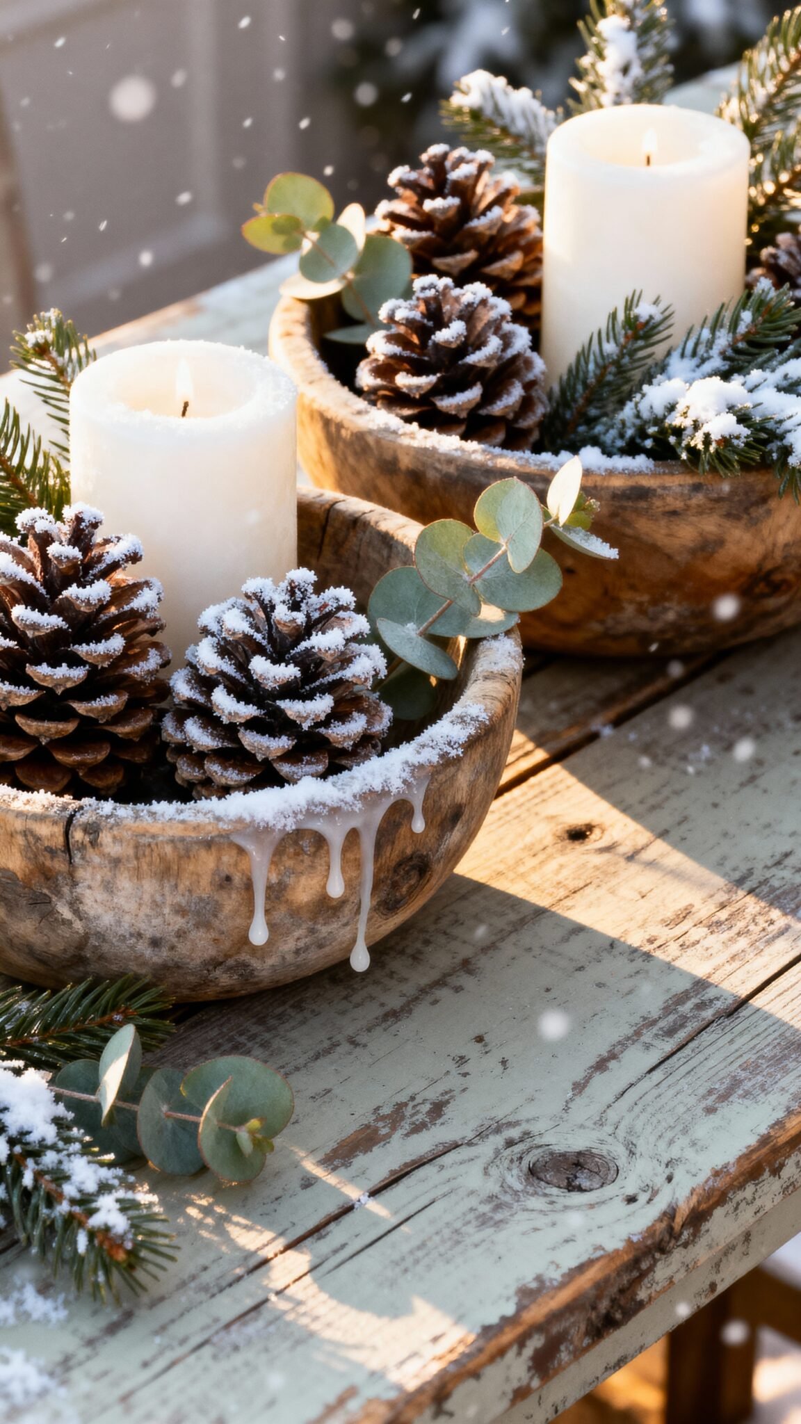 13 Winter Dough Bowl Decor Ideas for Rustic Charm