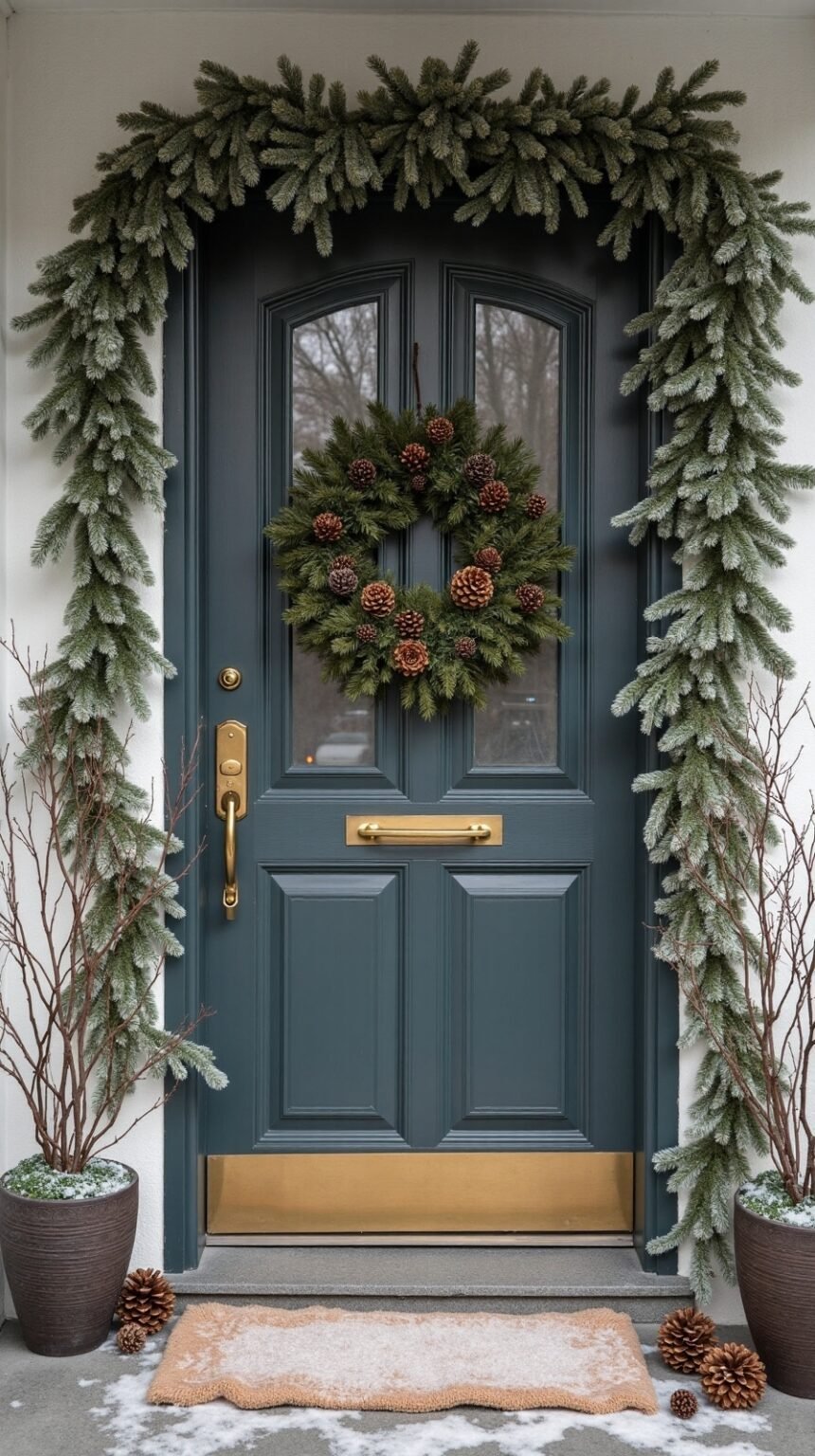 13 Winter Door Decor Ideas to Make a Seasonal Statement