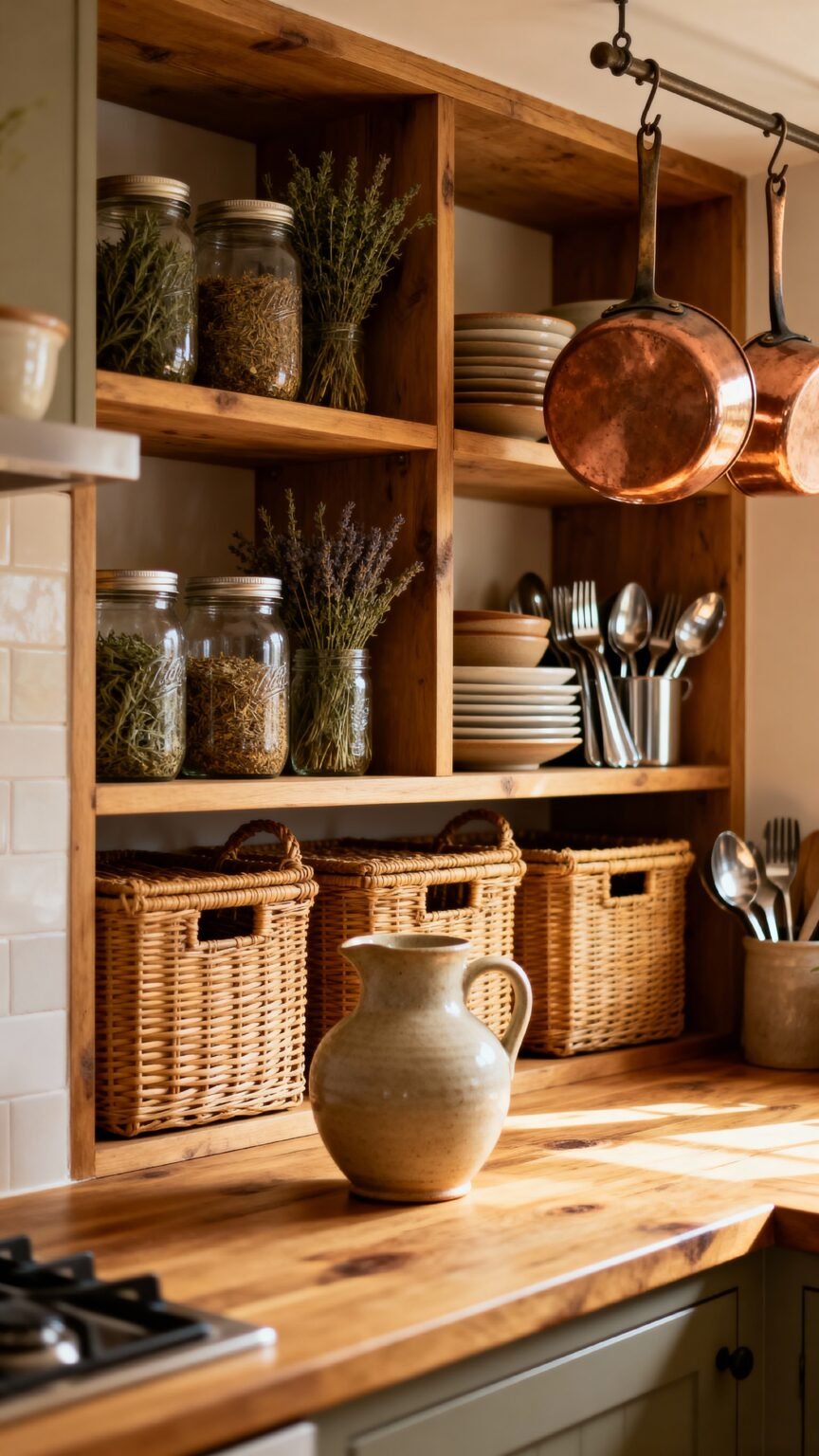 10 Rustic Kitchen Organization Ideas for a Clutter-Free Space