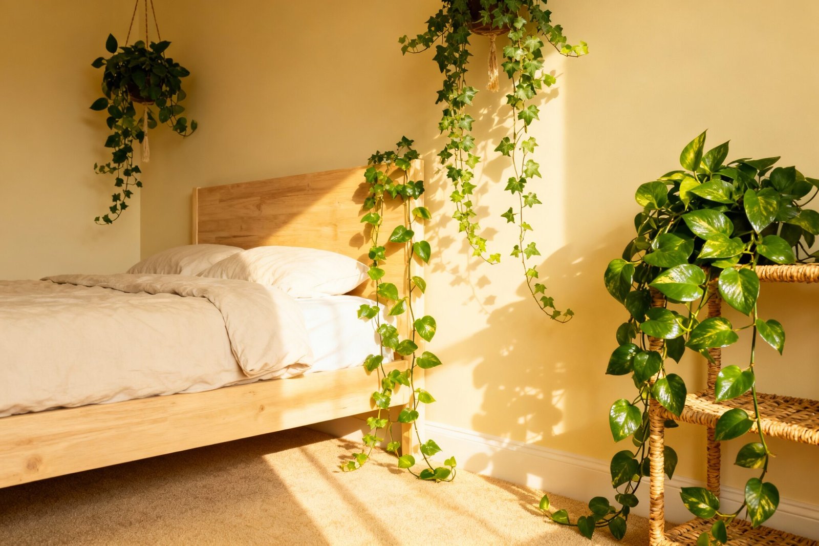 How To Hang Vines In Bedroom