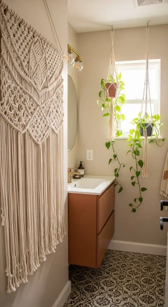 14 Boho Half Bathroom Ideas Full of Personality and Texture – Life With ...